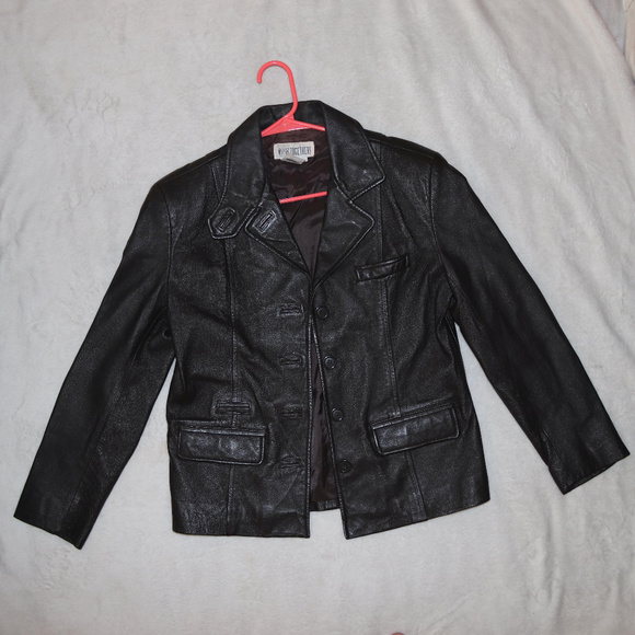 Together | Jackets & Coats | Together Genuine Leather Jacket Black ...